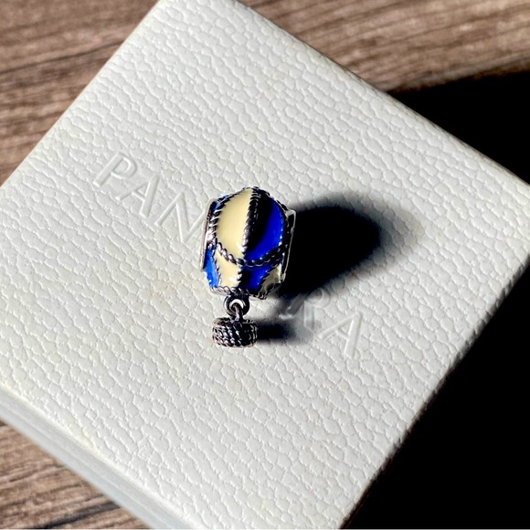 Pandora | Jewelry | Pandora Blue And White Enamel Sterling Silver Hot ...